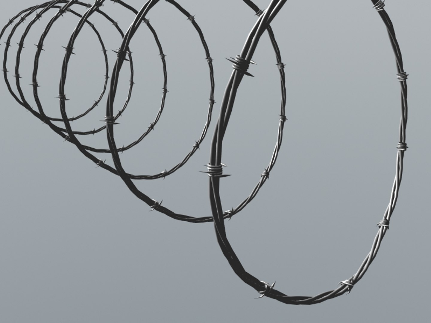 Barbed Wire 3d Dxf