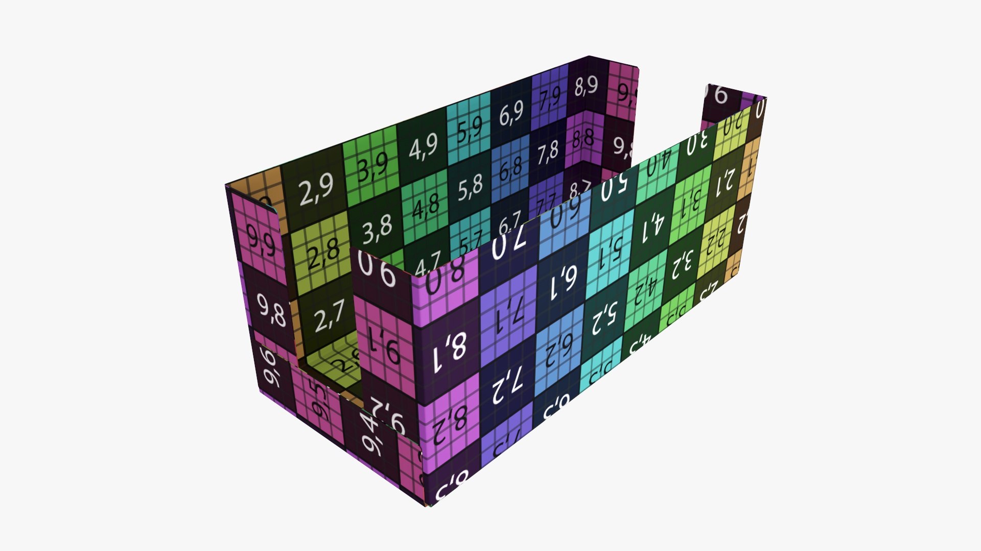 Cardboard Short Box 3D - TurboSquid 1592909