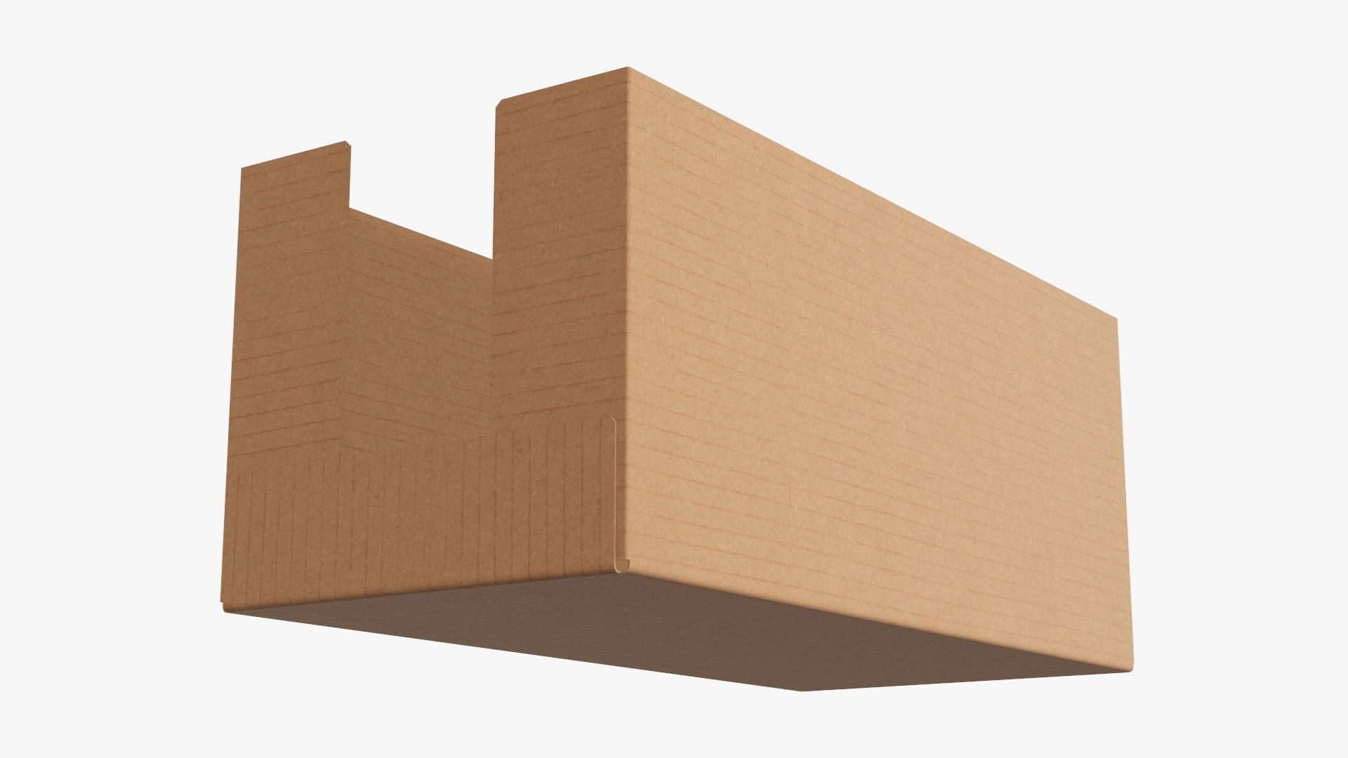 Cardboard Short Box 3D - TurboSquid 1592909