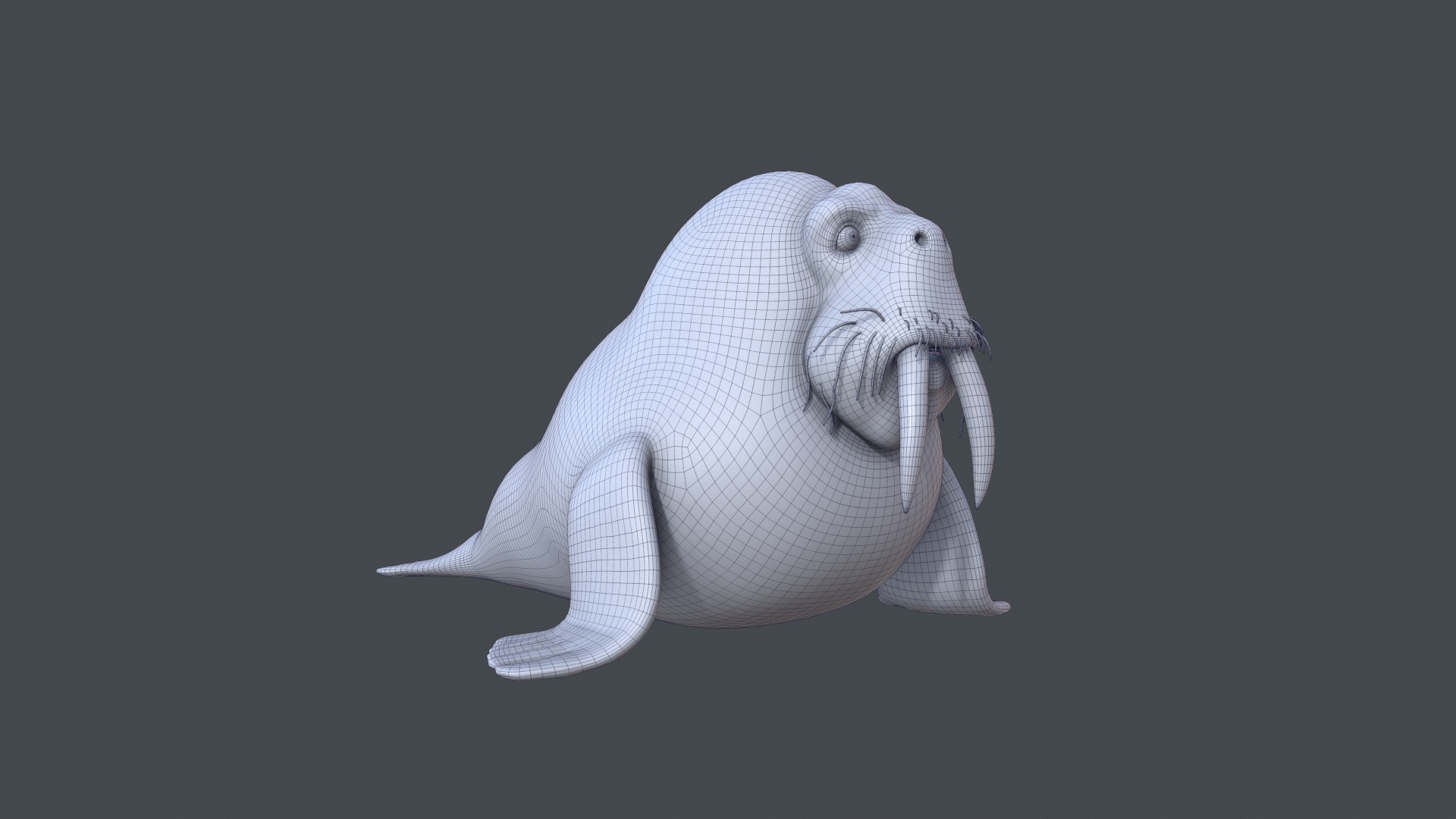 Cartoon Walrus 3D Model - TurboSquid 1245442