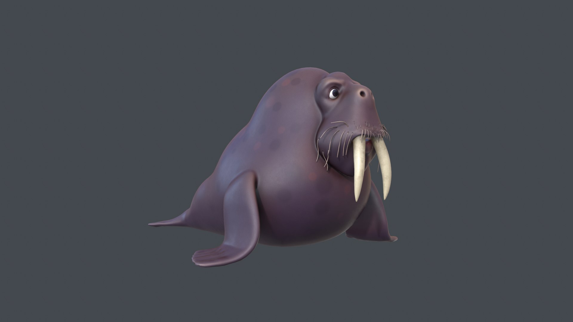 Cartoon Walrus 3D Model - TurboSquid 1245442