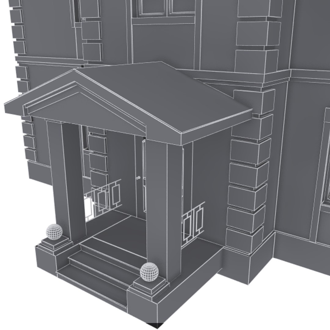 3d Model Two-story House