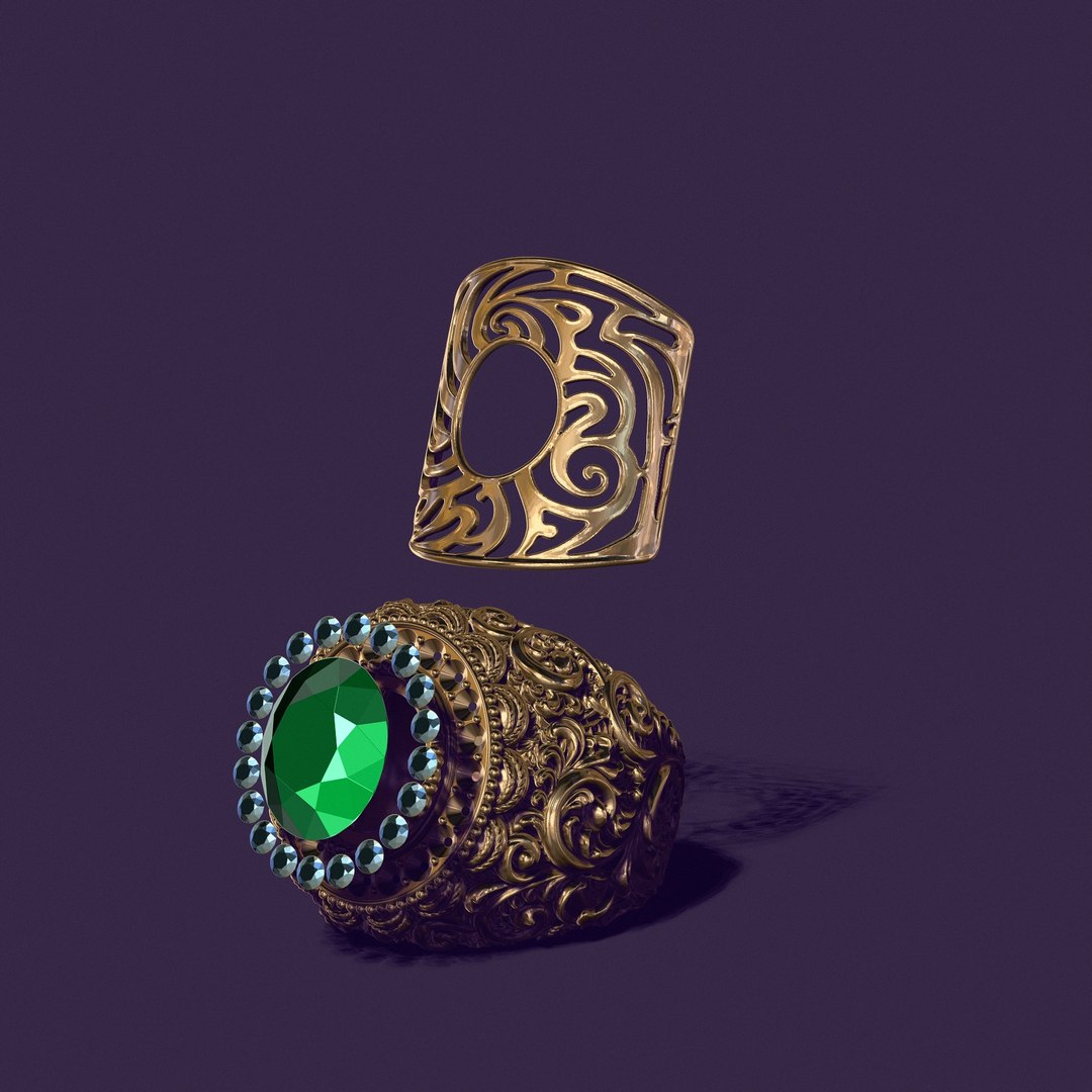 Imperial Baroque Signet Ring For Gold Casting 3D Model - TurboSquid 2412853