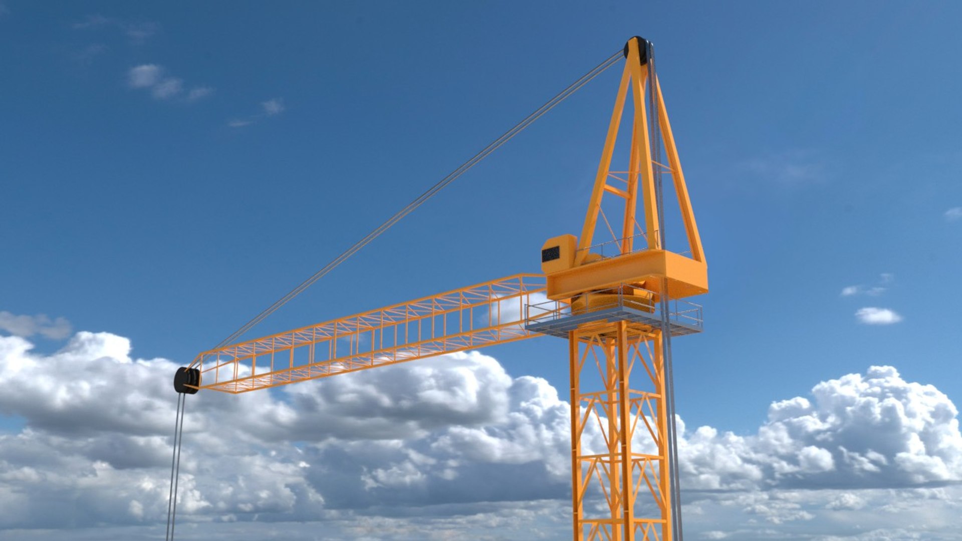 Construction Crane Model - TurboSquid 1201912