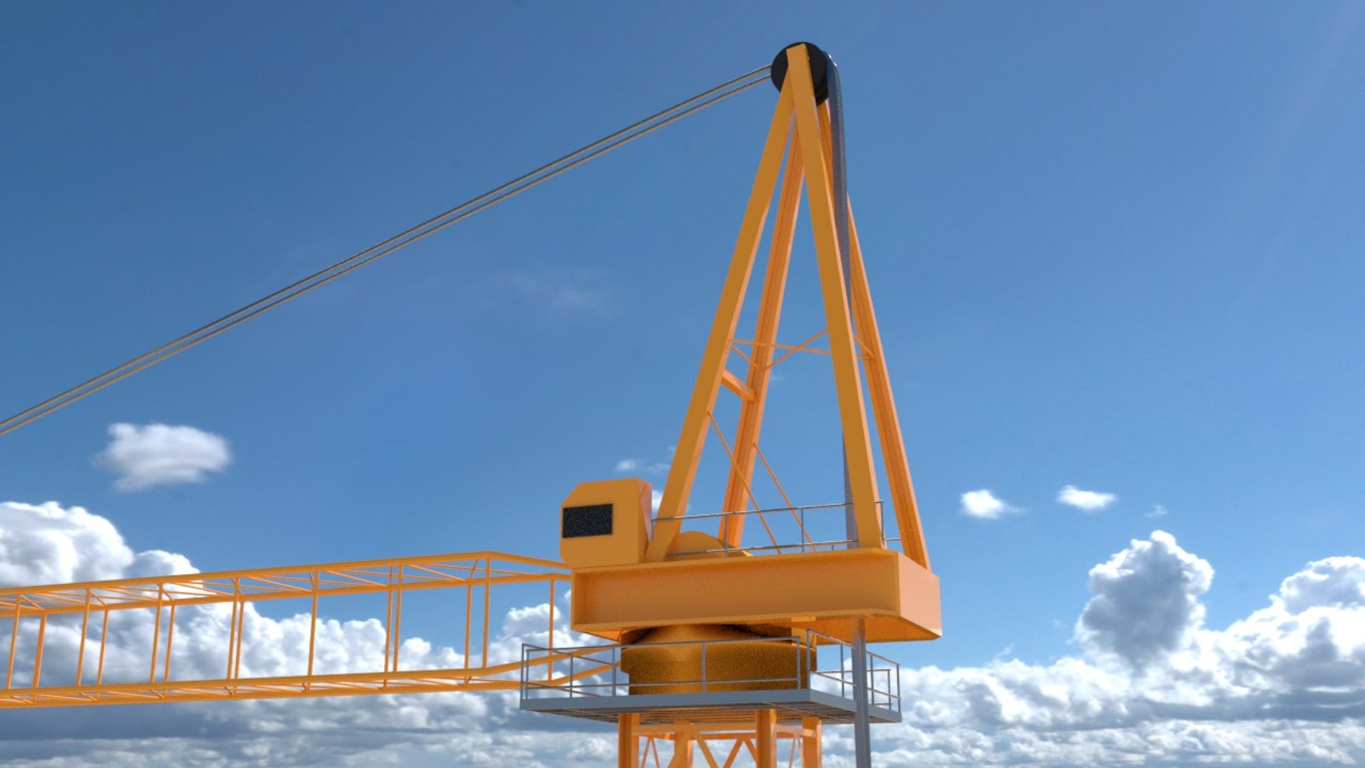 Construction Crane Model - TurboSquid 1201912