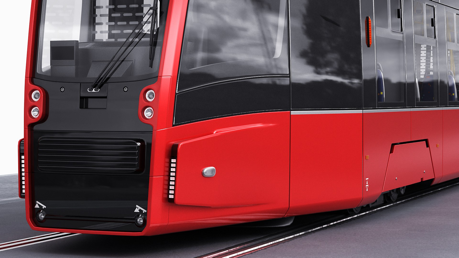 Modern Tram Streetcar 3D - TurboSquid 1742022