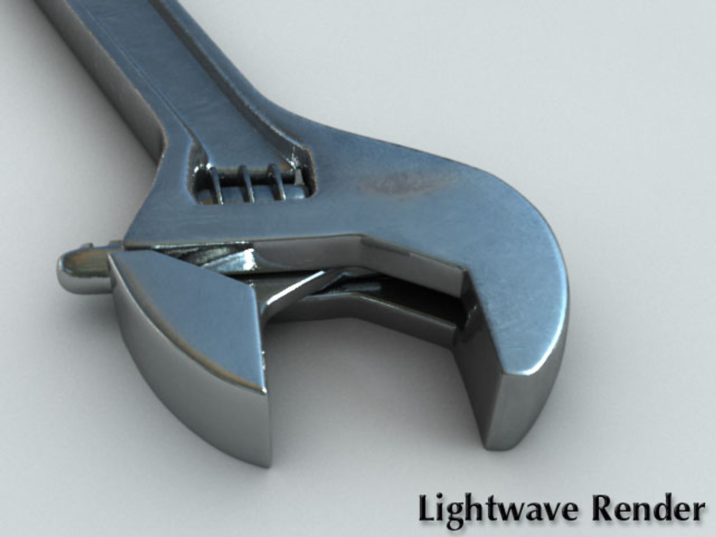 3d Adjustable Crescent Wrench Model