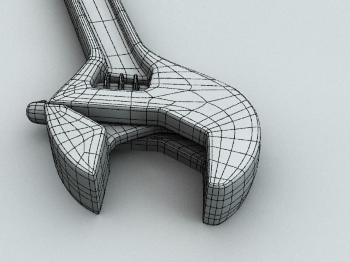 3d Adjustable Crescent Wrench Model
