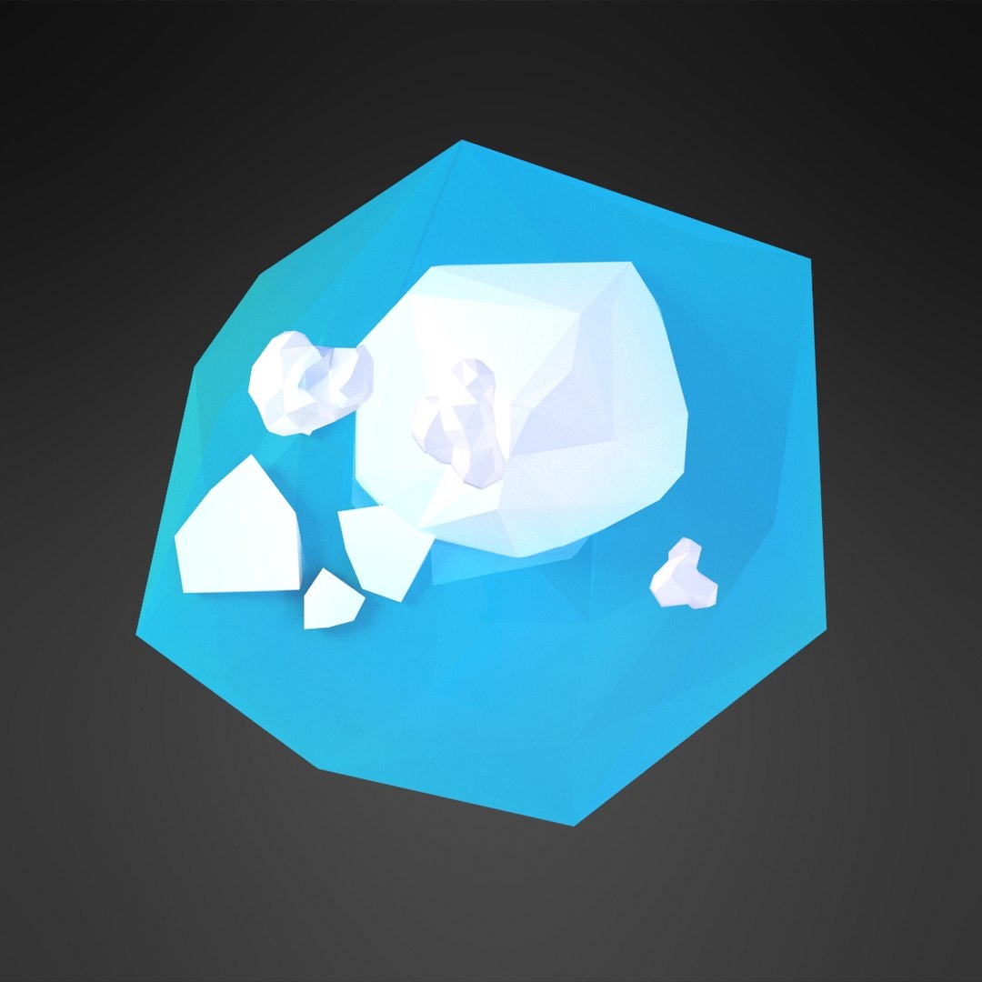 Cartoon Iceberg Island 3D Model - TurboSquid 1173999