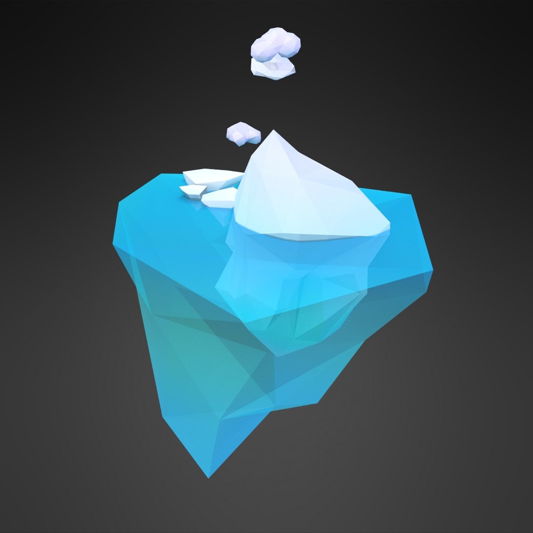 Cartoon Iceberg Island 3D Model - TurboSquid 1173999