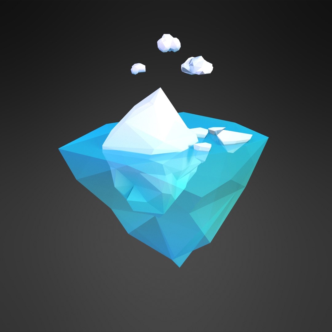 Cartoon Iceberg Island 3D Model - TurboSquid 1173999
