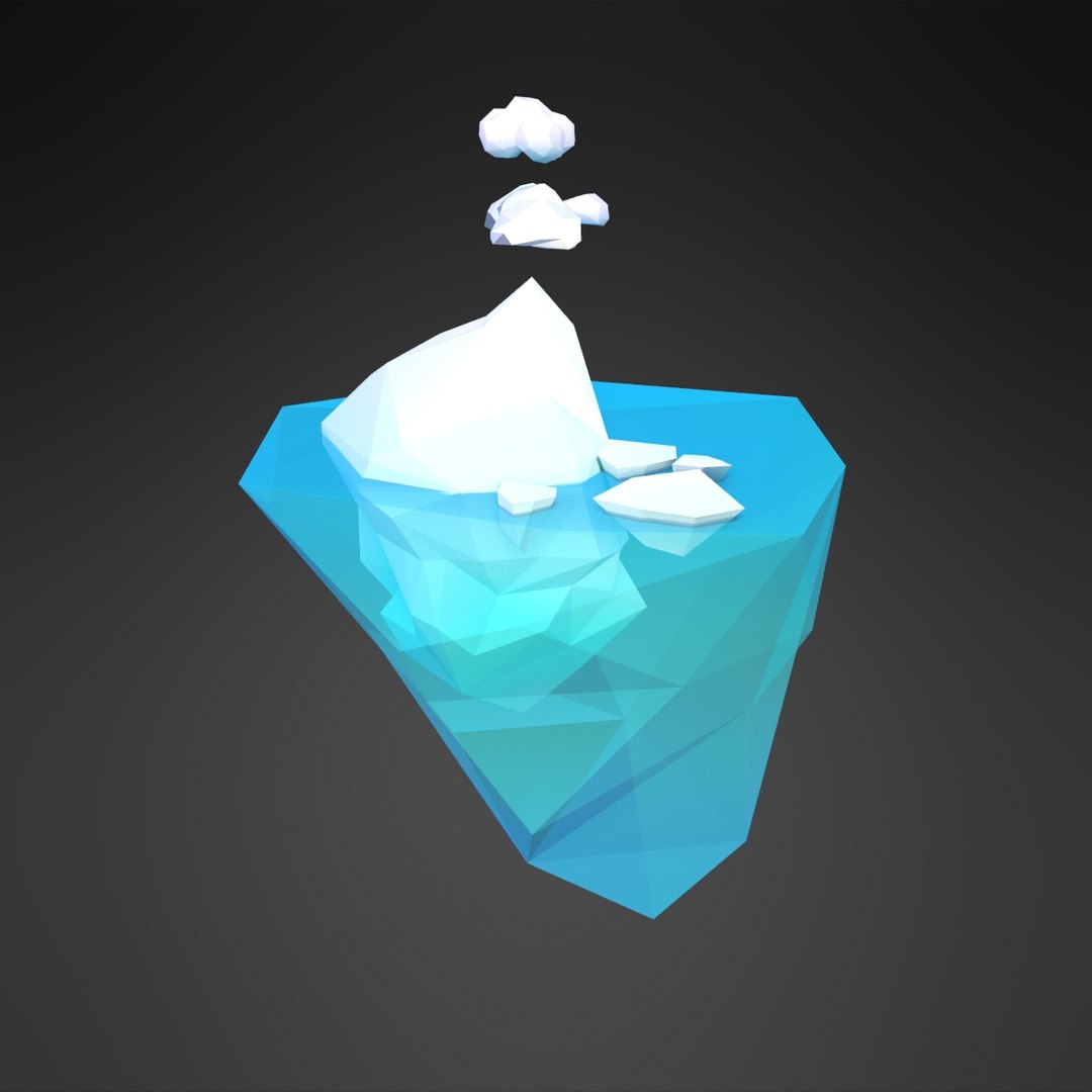 Cartoon Iceberg Island 3D Model - TurboSquid 1173999