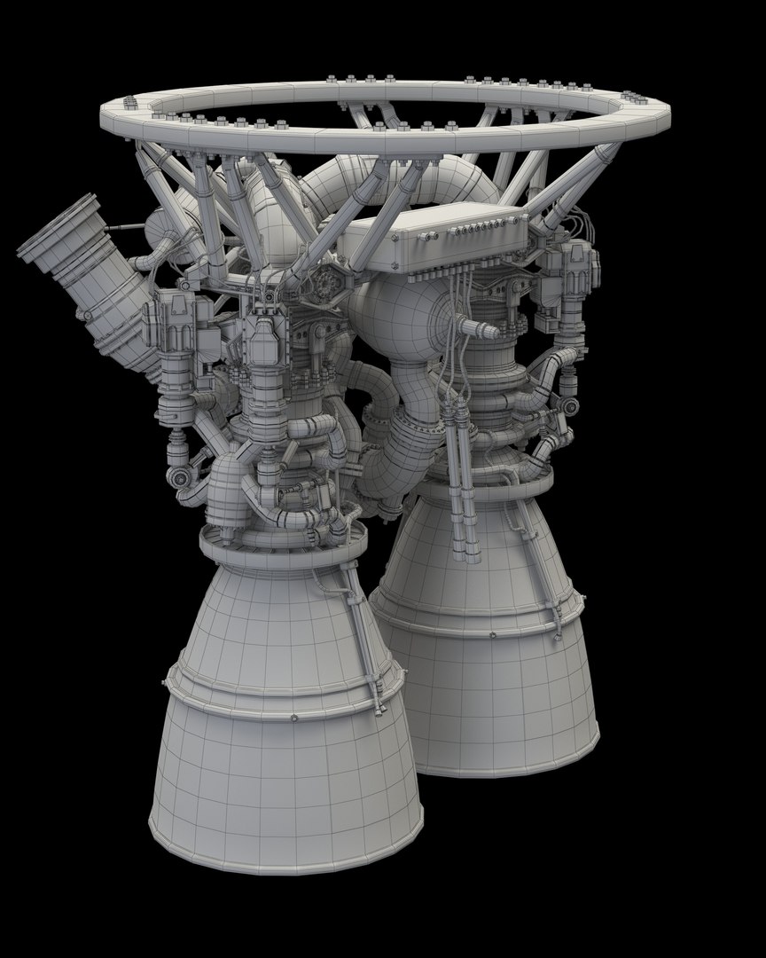Rocket Engine Rd-180 3D Model - TurboSquid 1572577