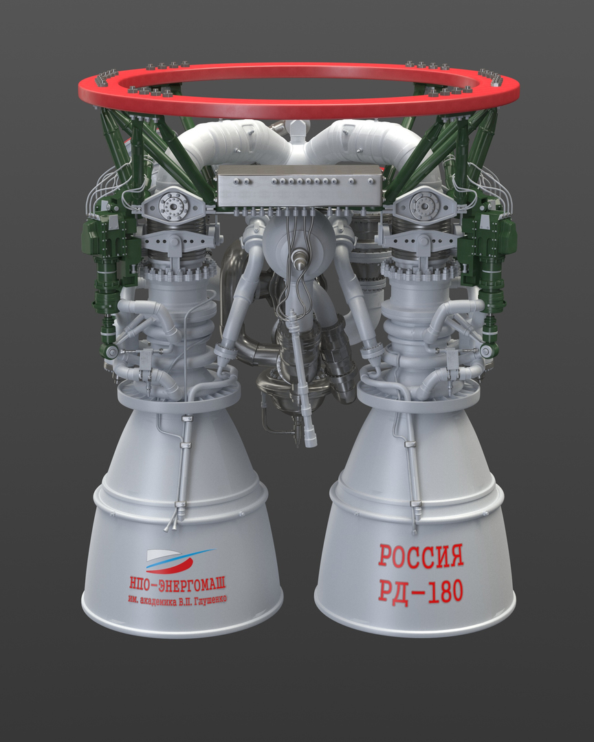 Rocket Engine Rd-180 3D Model - TurboSquid 1572577