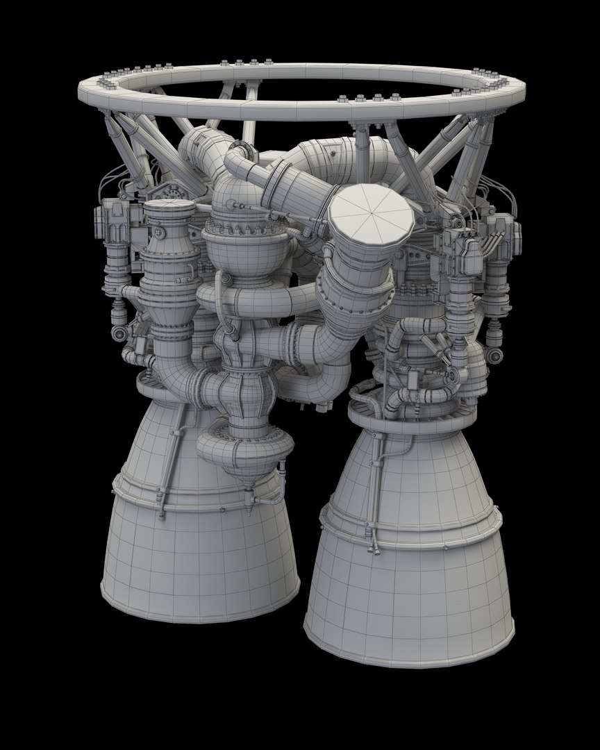 Rocket Engine Rd-180 3D Model - TurboSquid 1572577