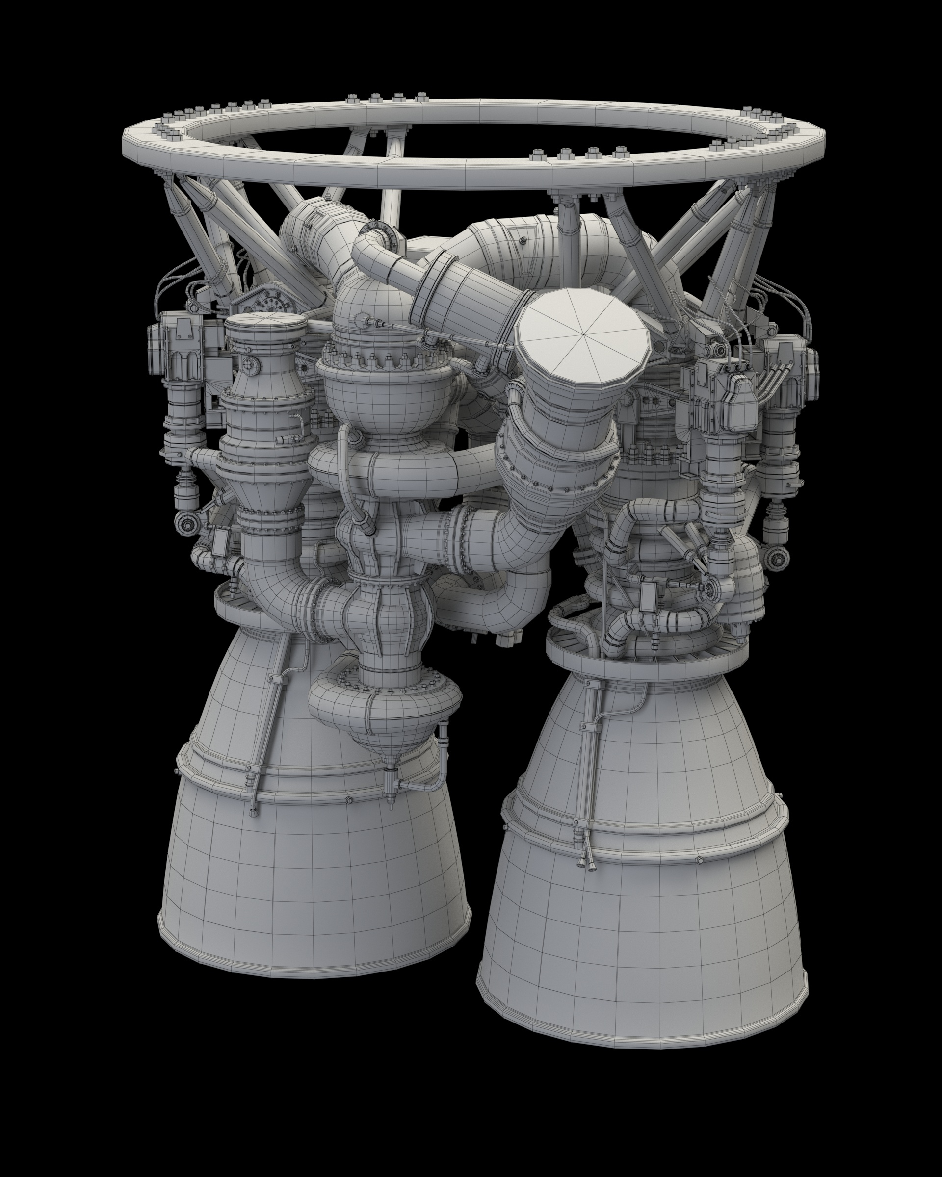 Rocket engine rd-180 3D model - TurboSquid 1572577