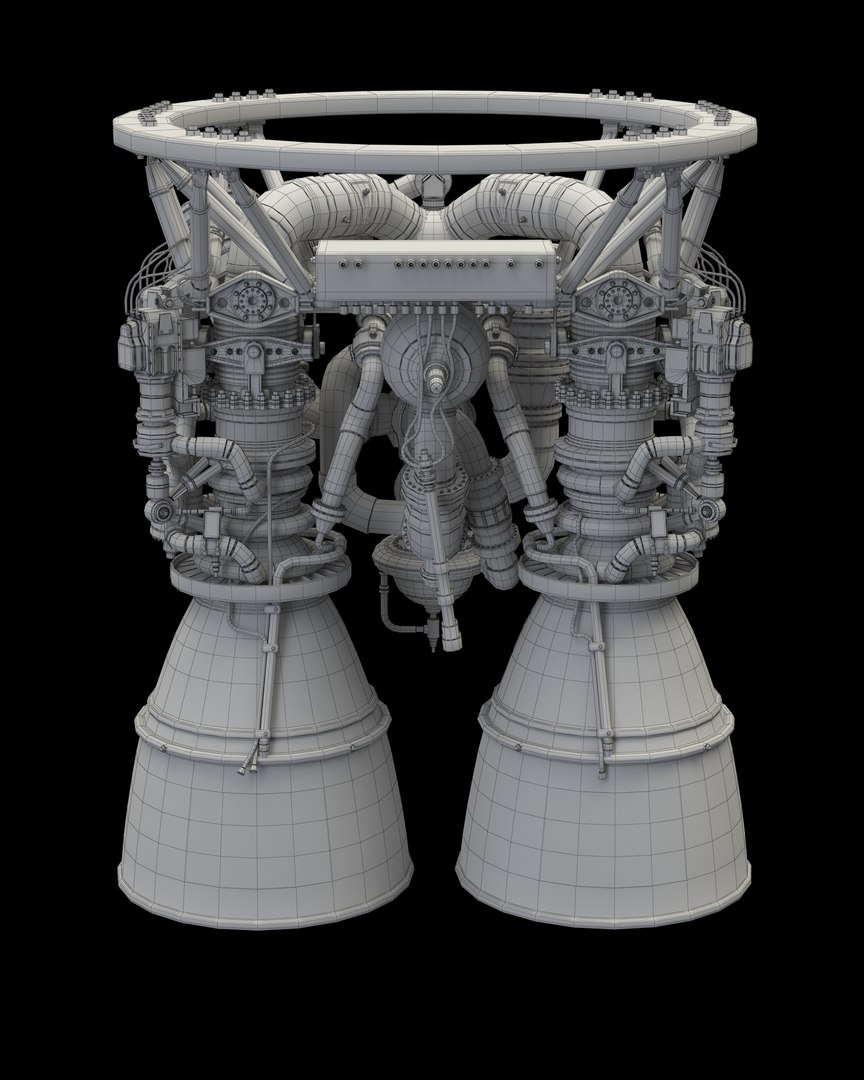 Rocket Engine Rd-180 3D Model - TurboSquid 1572577