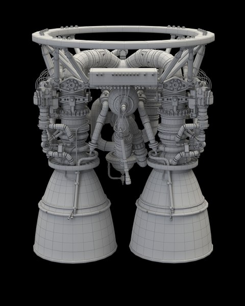 Rocket engine rd-180 3D model - TurboSquid 1572577