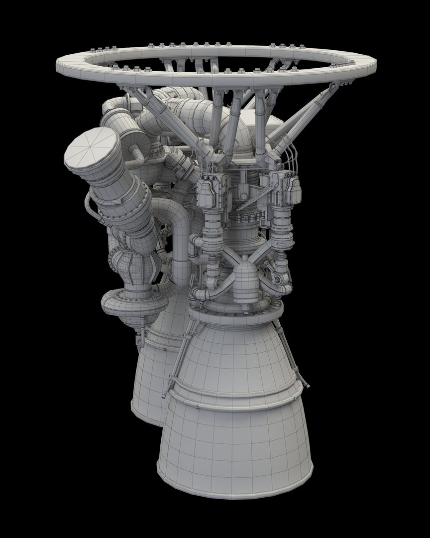 Rocket Engine Rd-180 3D Model - TurboSquid 1572577