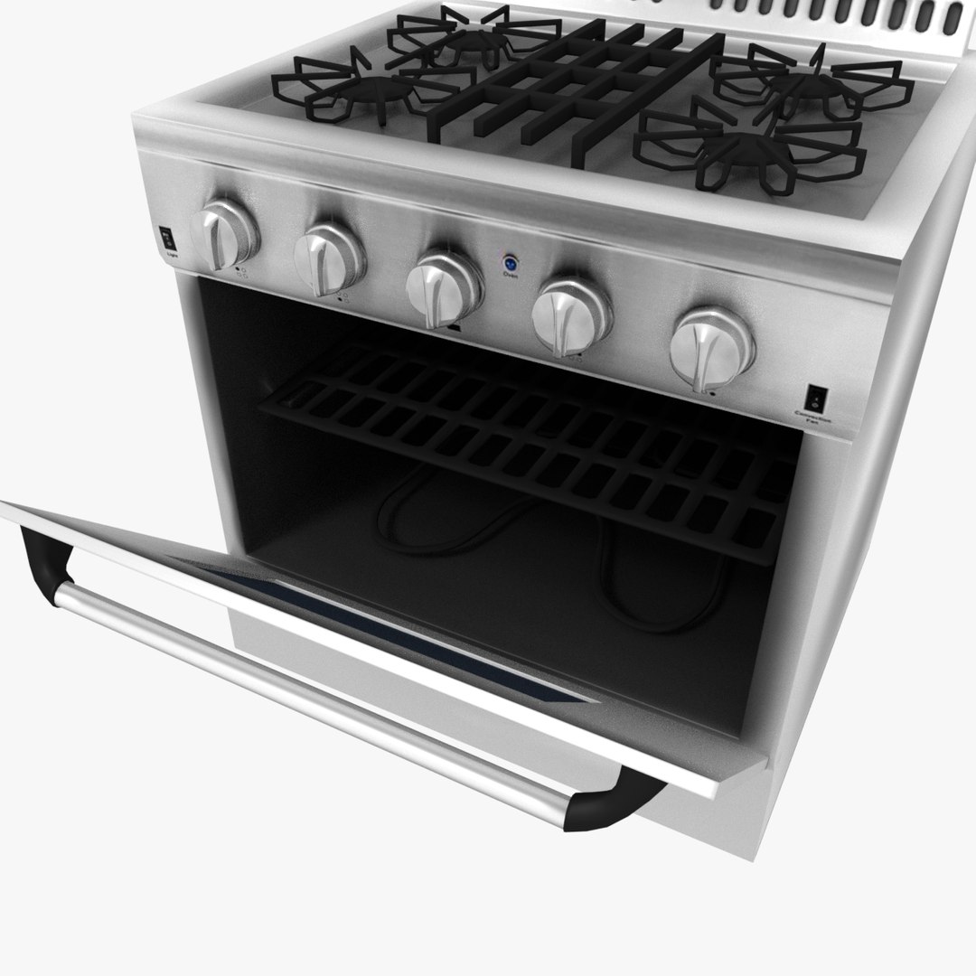 3D basic stove model - TurboSquid 1345580