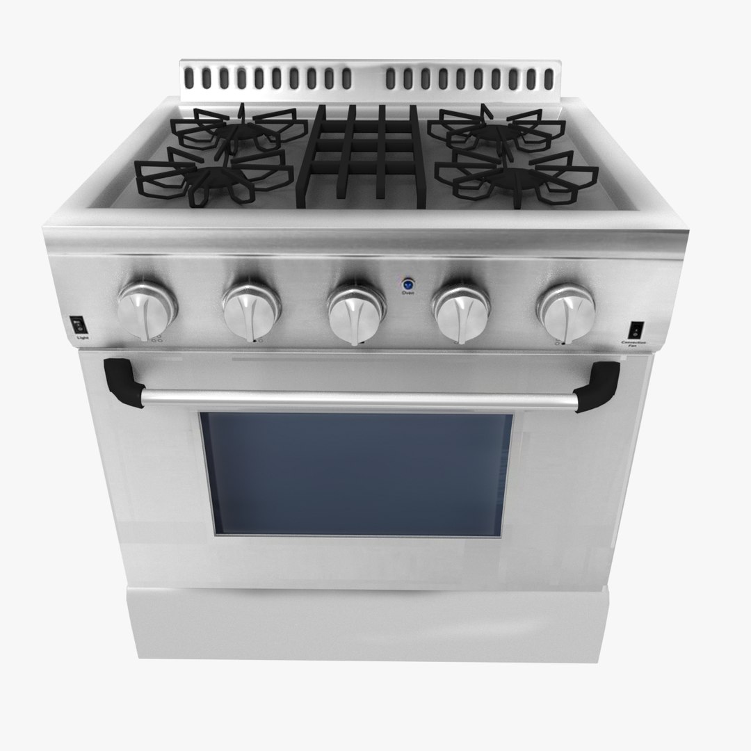 3D basic stove model - TurboSquid 1345580