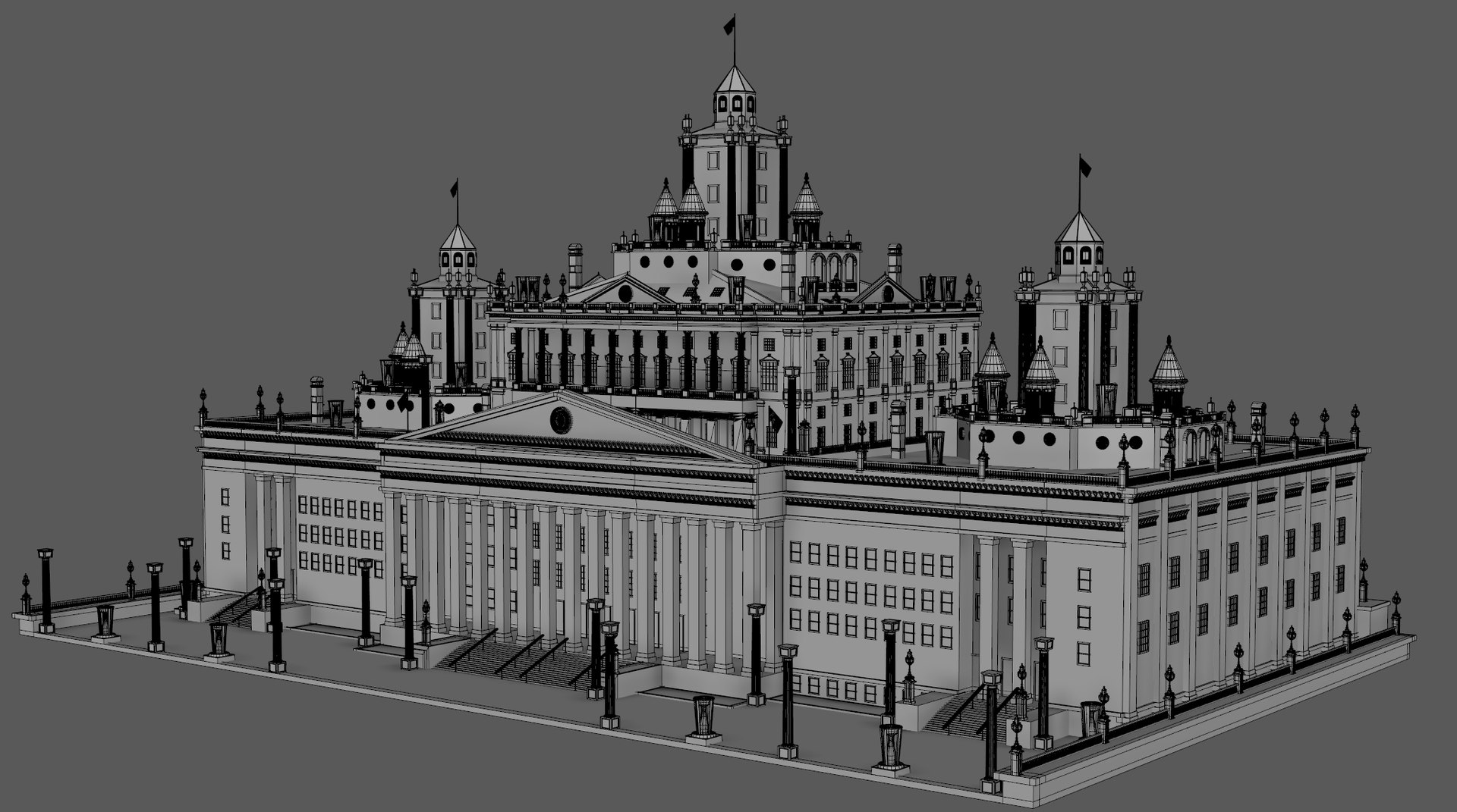 3D White Castle - TurboSquid 1857861