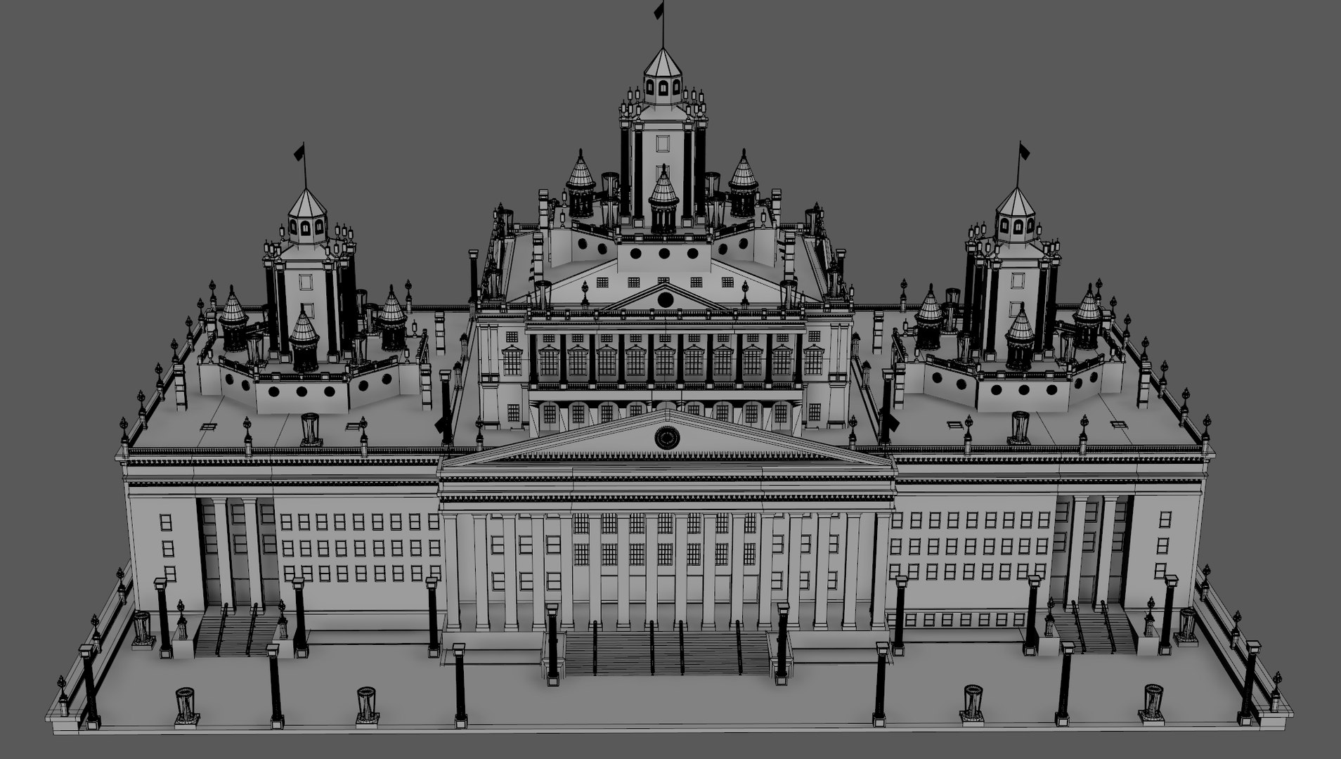 3D White Castle - TurboSquid 1857861