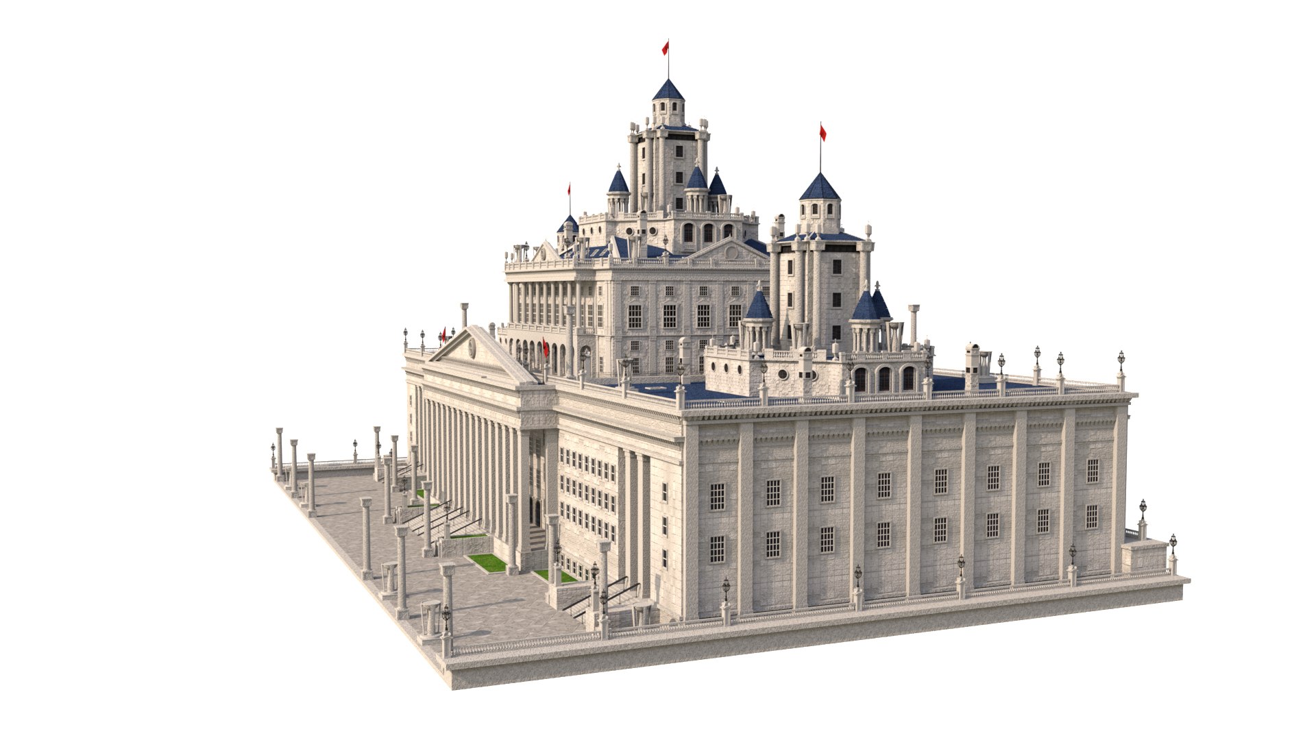 3D White Castle - TurboSquid 1857861