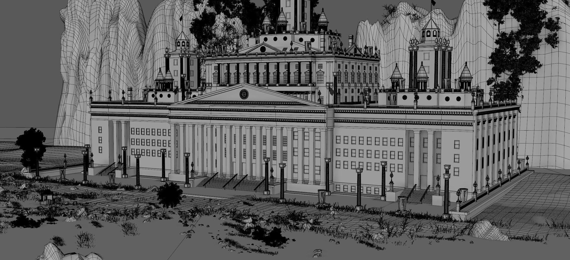 3D White Castle - TurboSquid 1857861