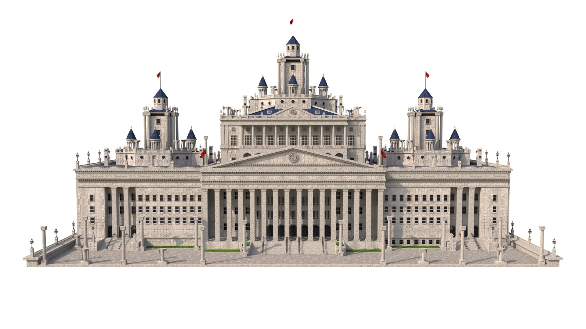 3D White Castle - TurboSquid 1857861