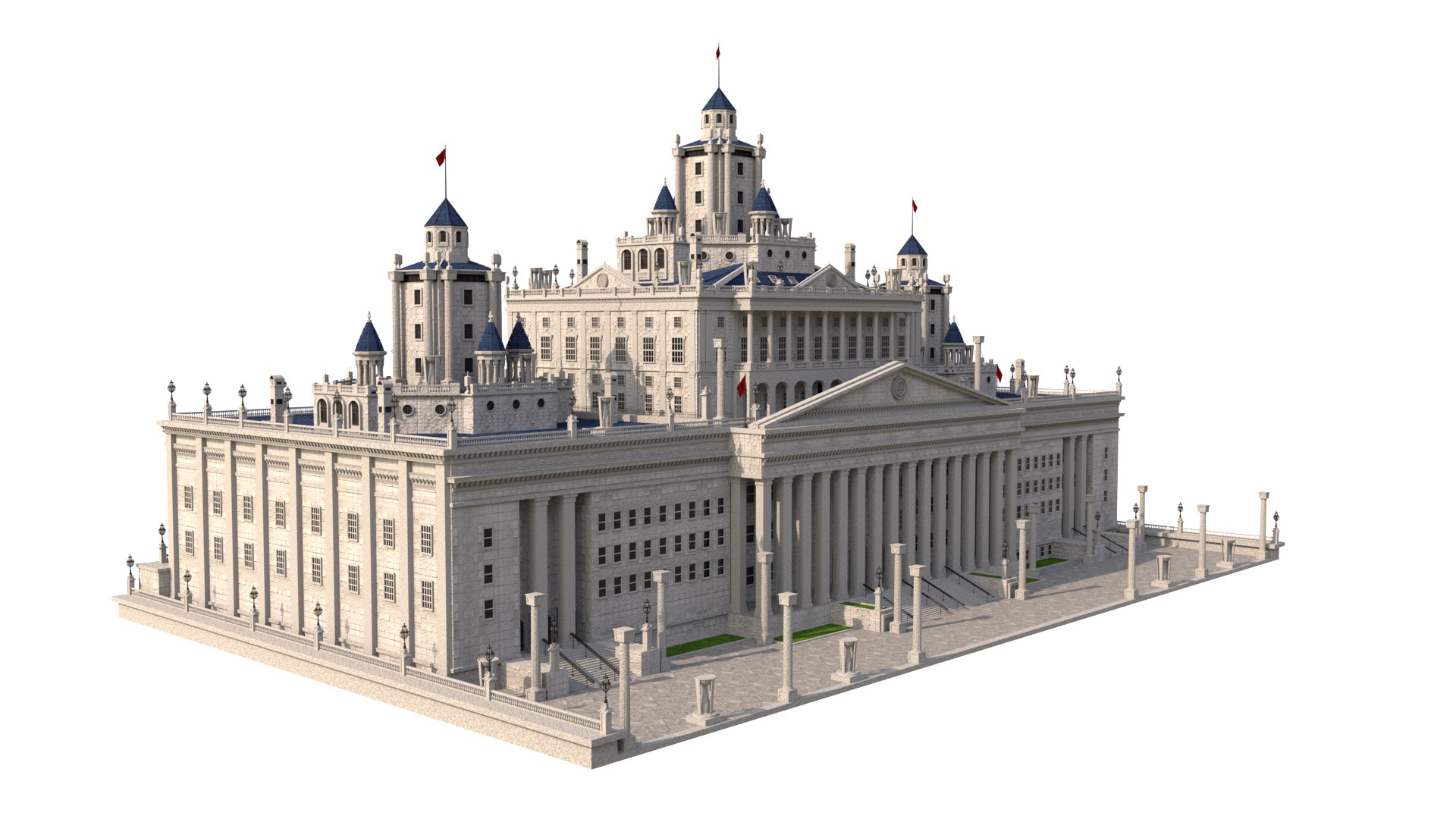 3D White Castle - TurboSquid 1857861
