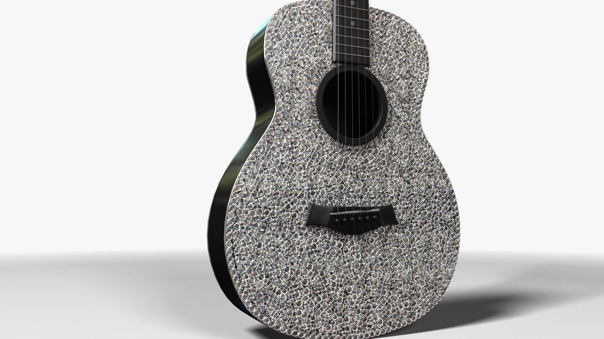 Taylor Swift Sparkle Acoustic Guitar 3D - TurboSquid 2095205