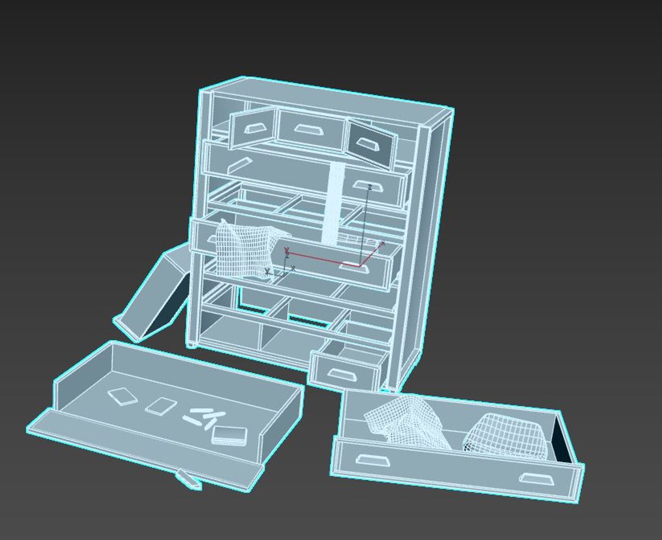 Abandoned Cabinet Drawers 3D Model - TurboSquid 1645788