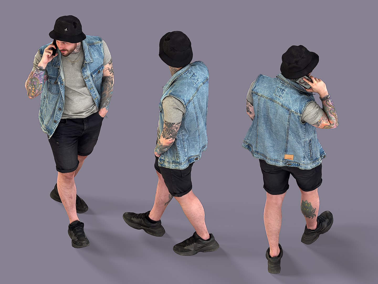 Dude Talking By Phone 3D Model - TurboSquid 1843422