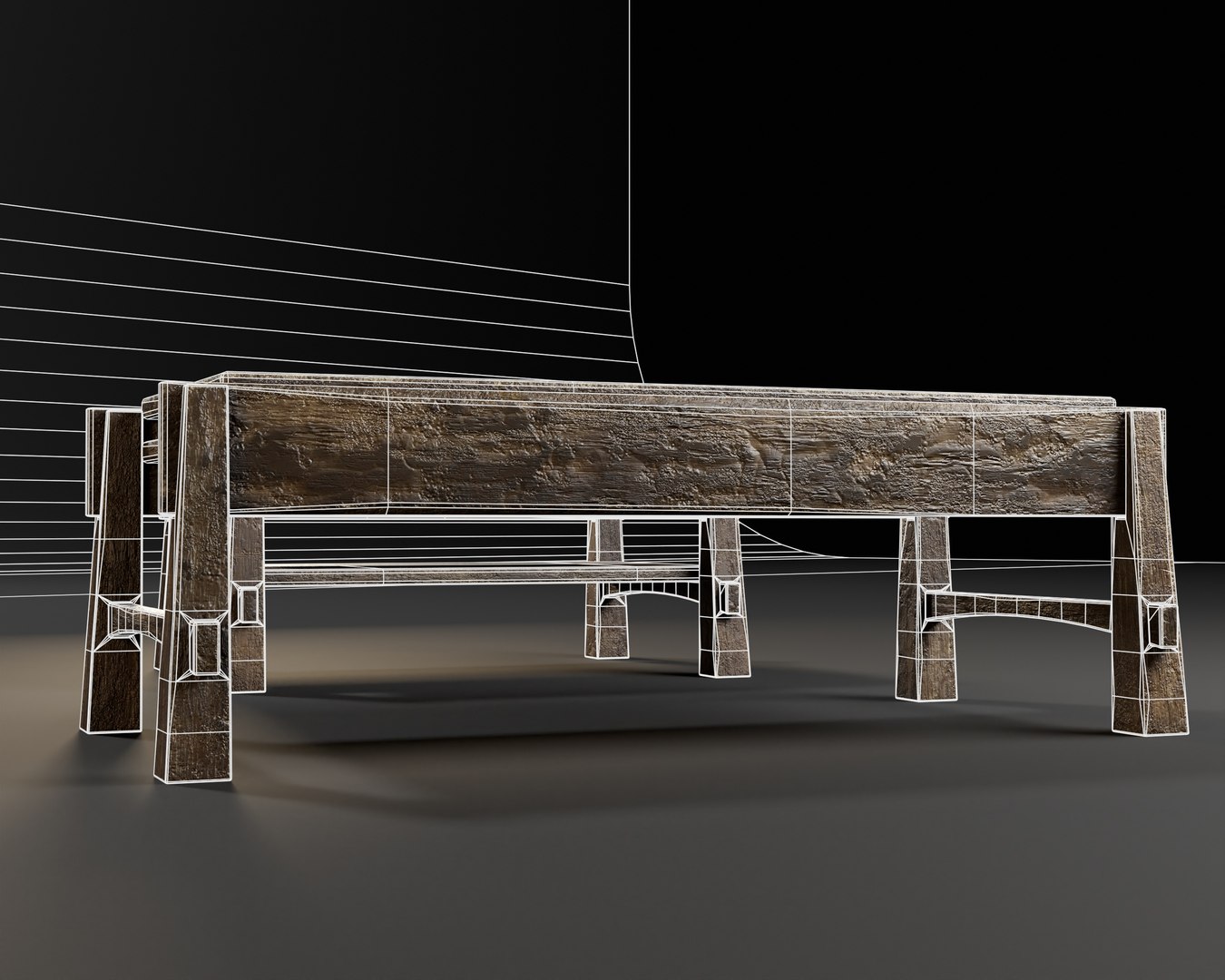 3D Japanese Workbench Set - TurboSquid 2357197