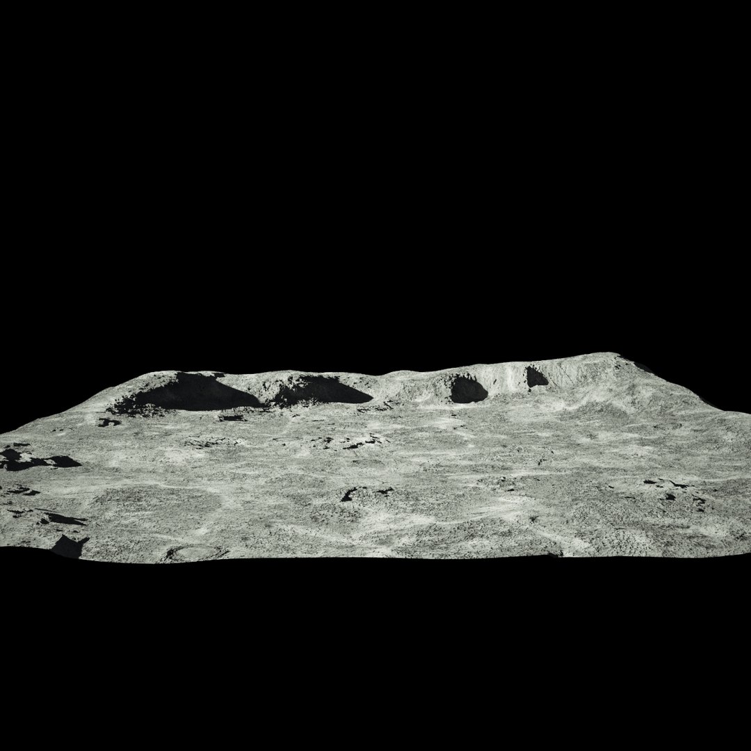 3d moon surface
