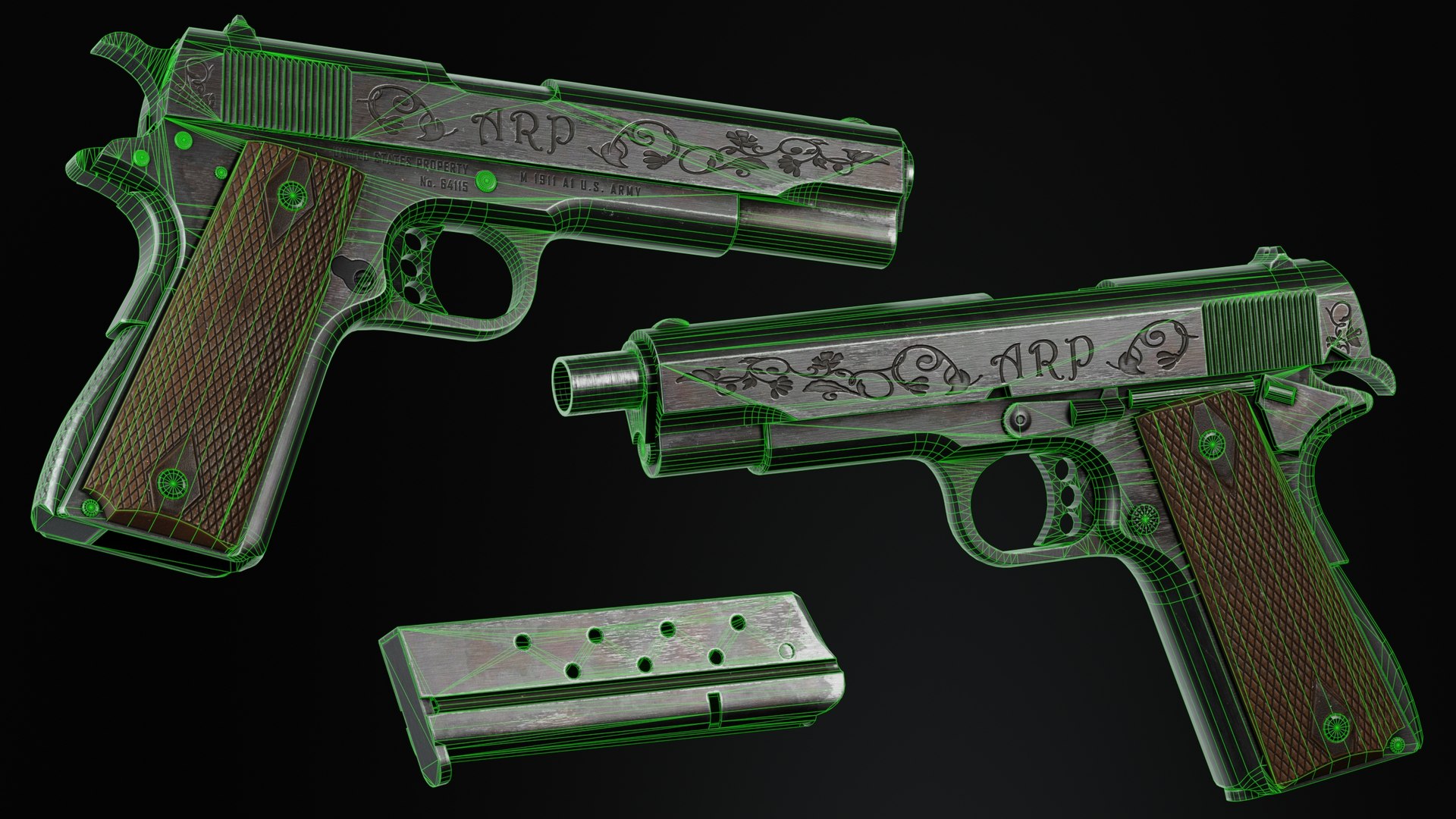 3D Colt M1911 - TurboSquid 2317966