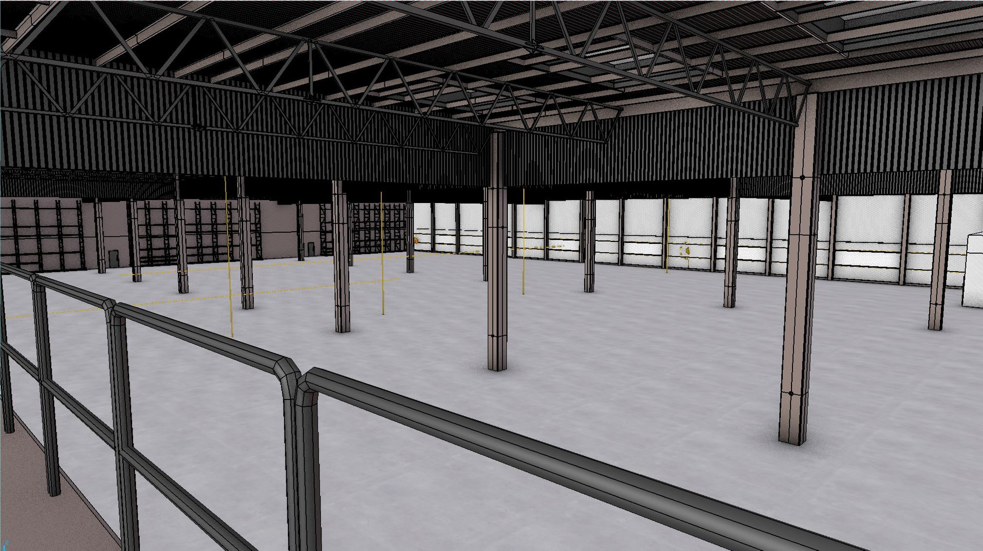 Factory hall interior 7 3D model - TurboSquid 1246066