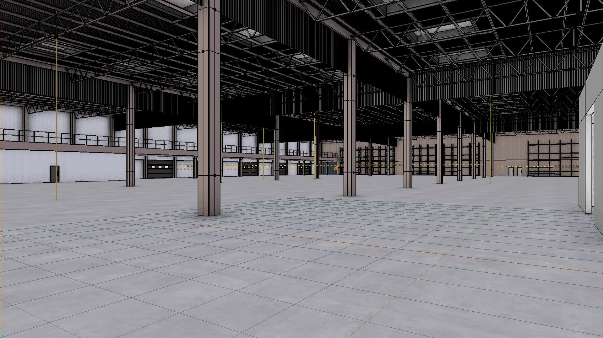 Factory hall interior 7 3D model - TurboSquid 1246066