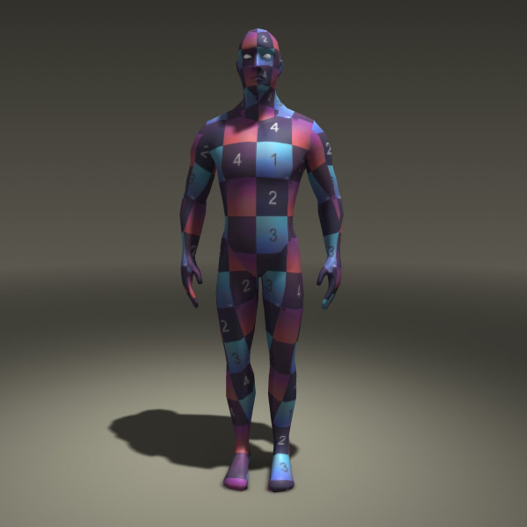 Untextured Male 3d Model