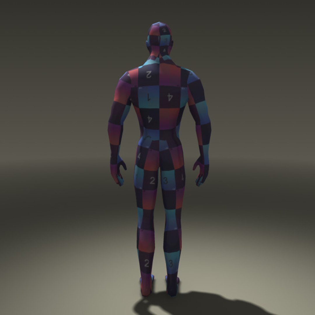 Untextured Male 3d Model