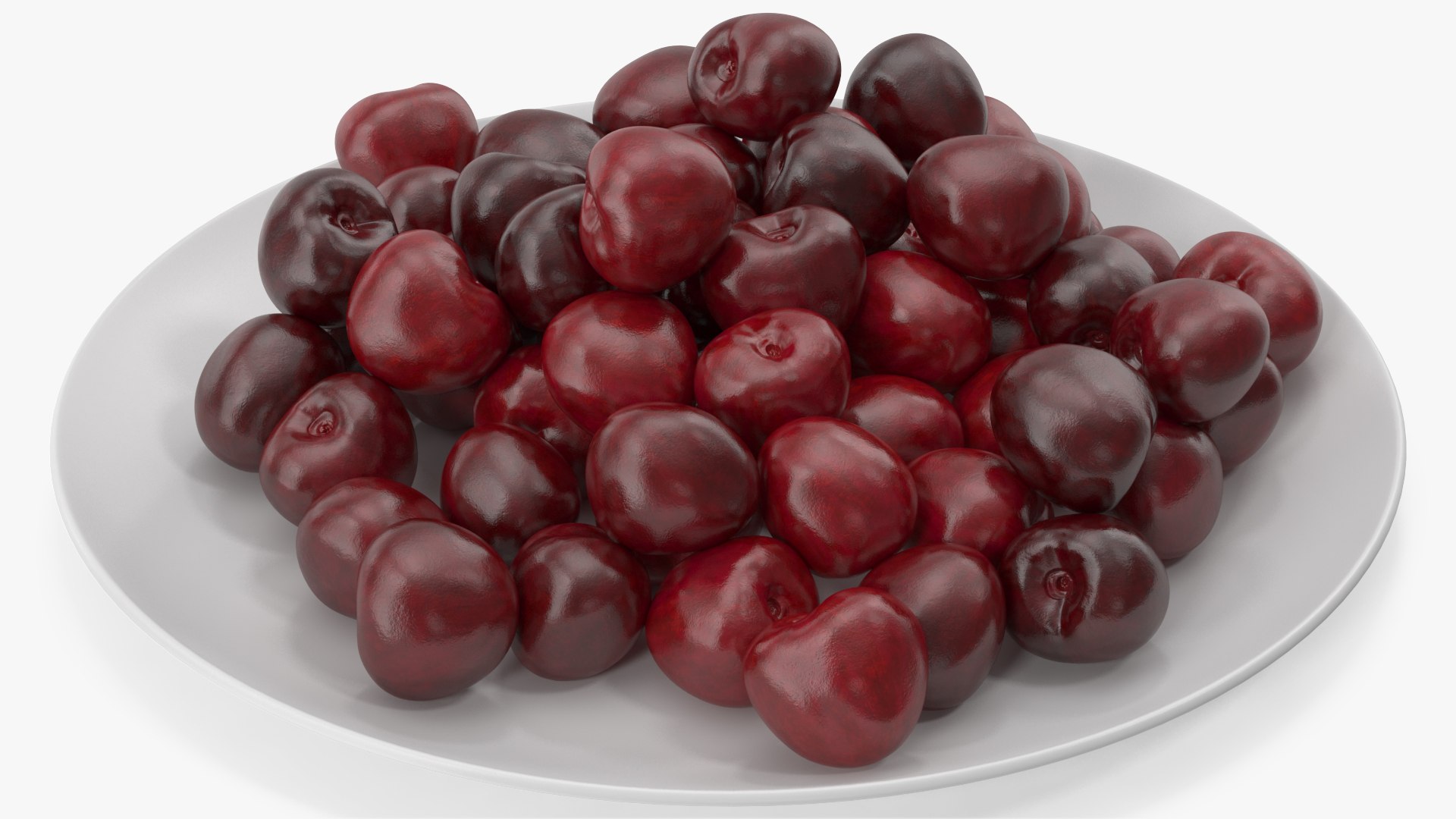 3D Cherries Plate V 2 - TurboSquid 1610166