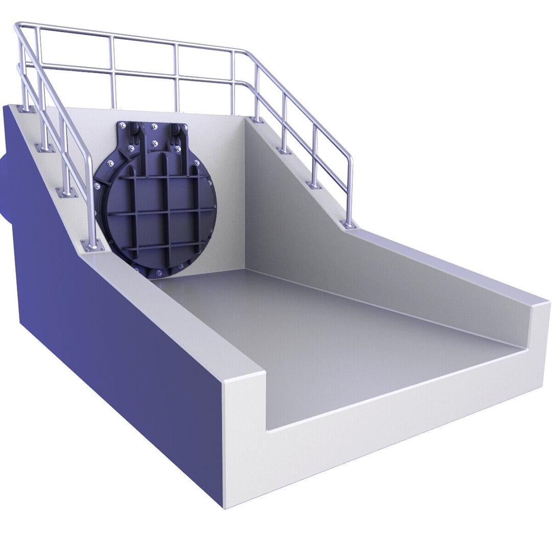 Sewage Drain Outlet Flap Gate 413D模型 - TurboSquid 1979996