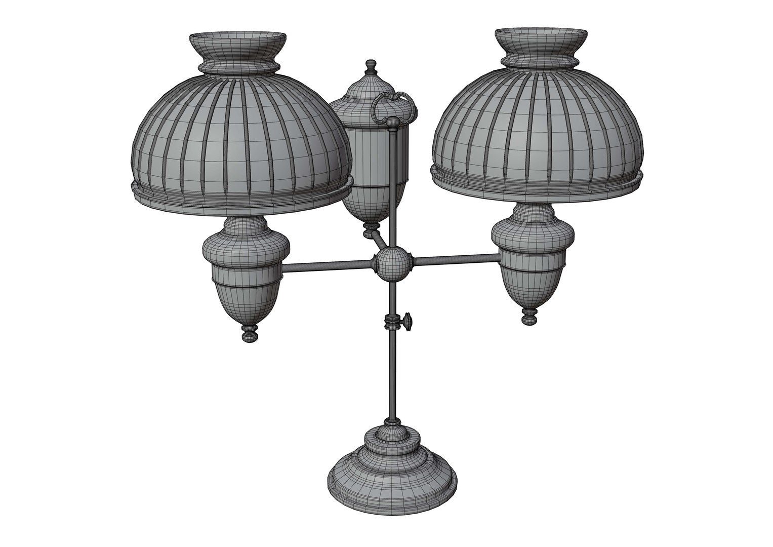 3D Victorian Antique Table Lamp model - TurboSquid 2022708