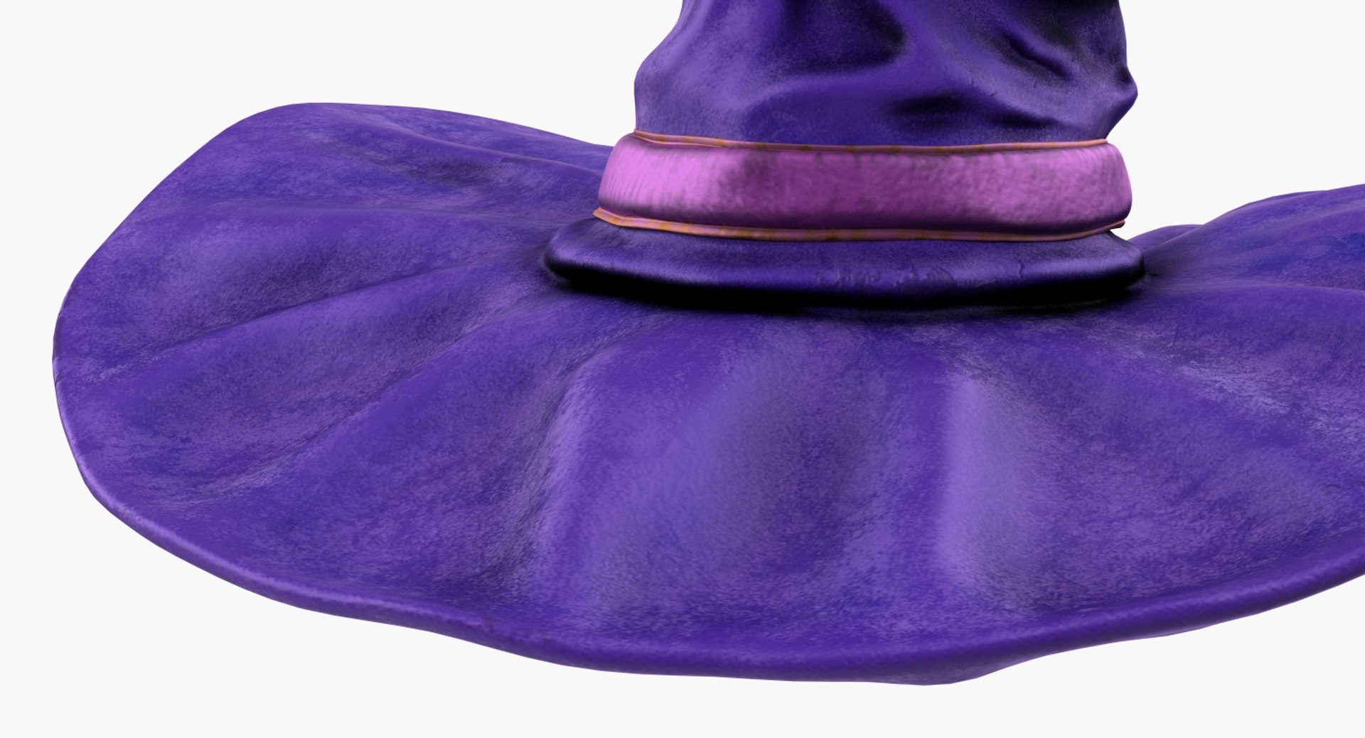 3D Halloween Witch Hat Purple Model - TurboSquid 1332767
