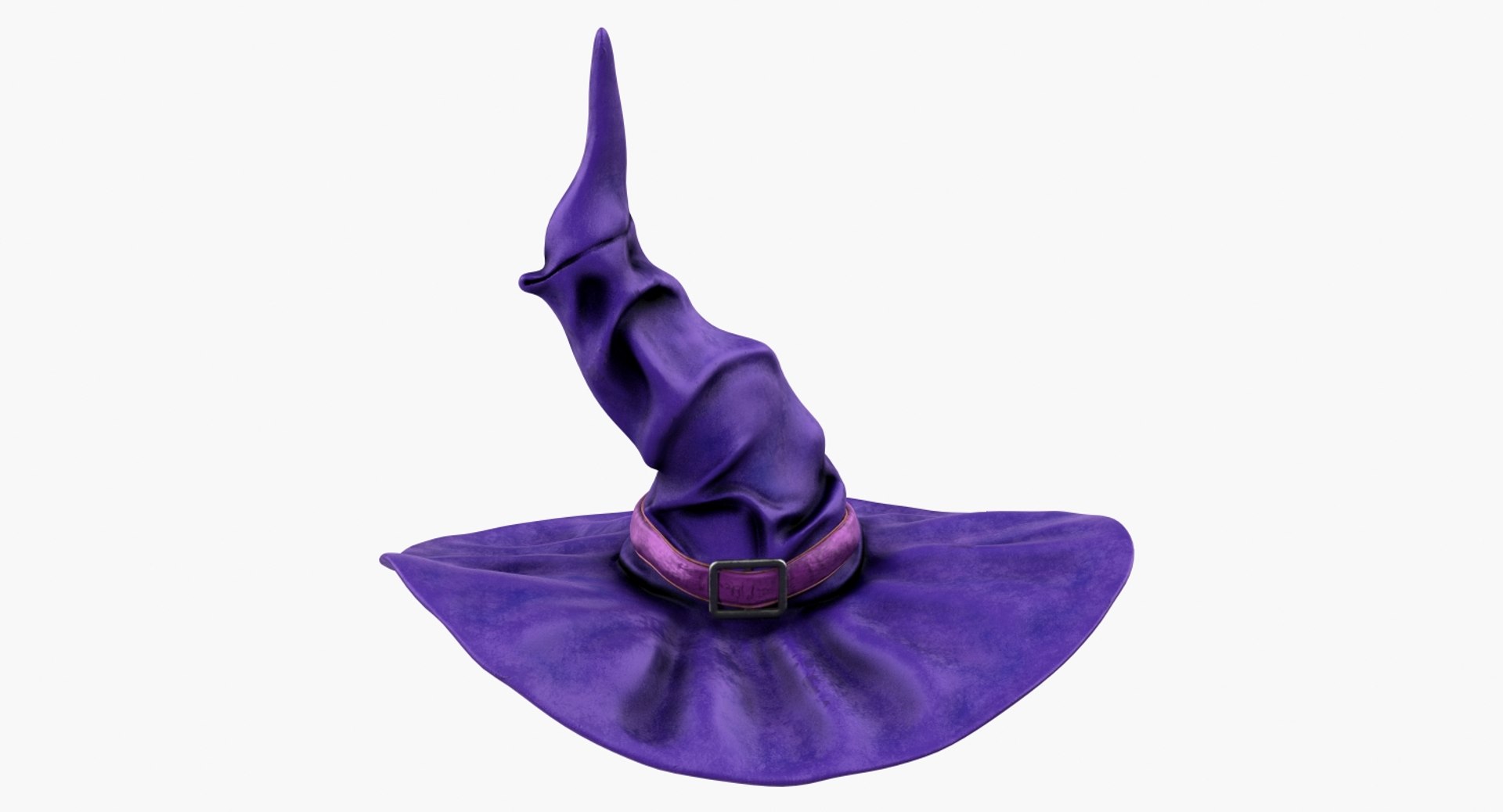 3D halloween witch hat purple model - TurboSquid 1332767