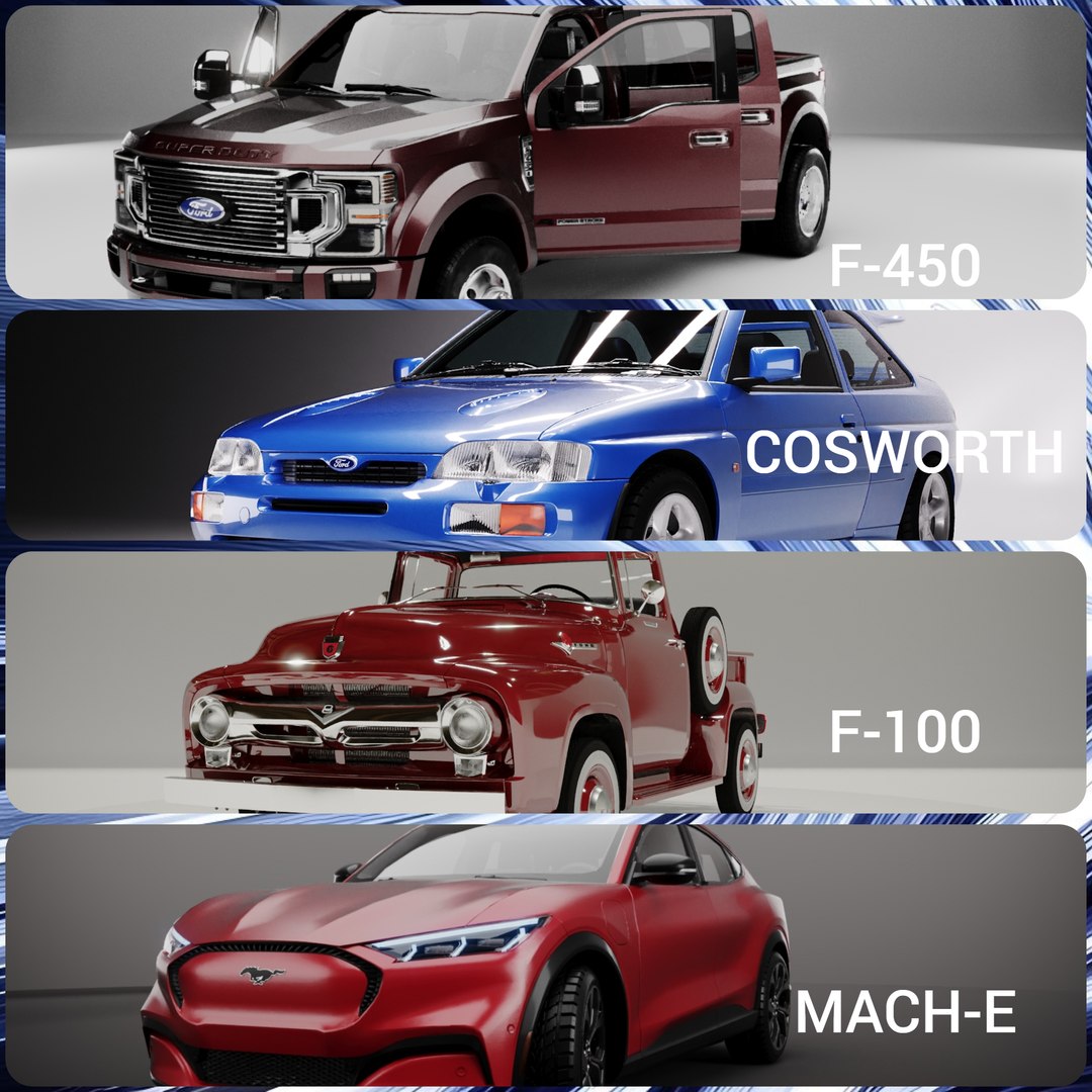 FORD COLLECTION 3D - TurboSquid 2078704