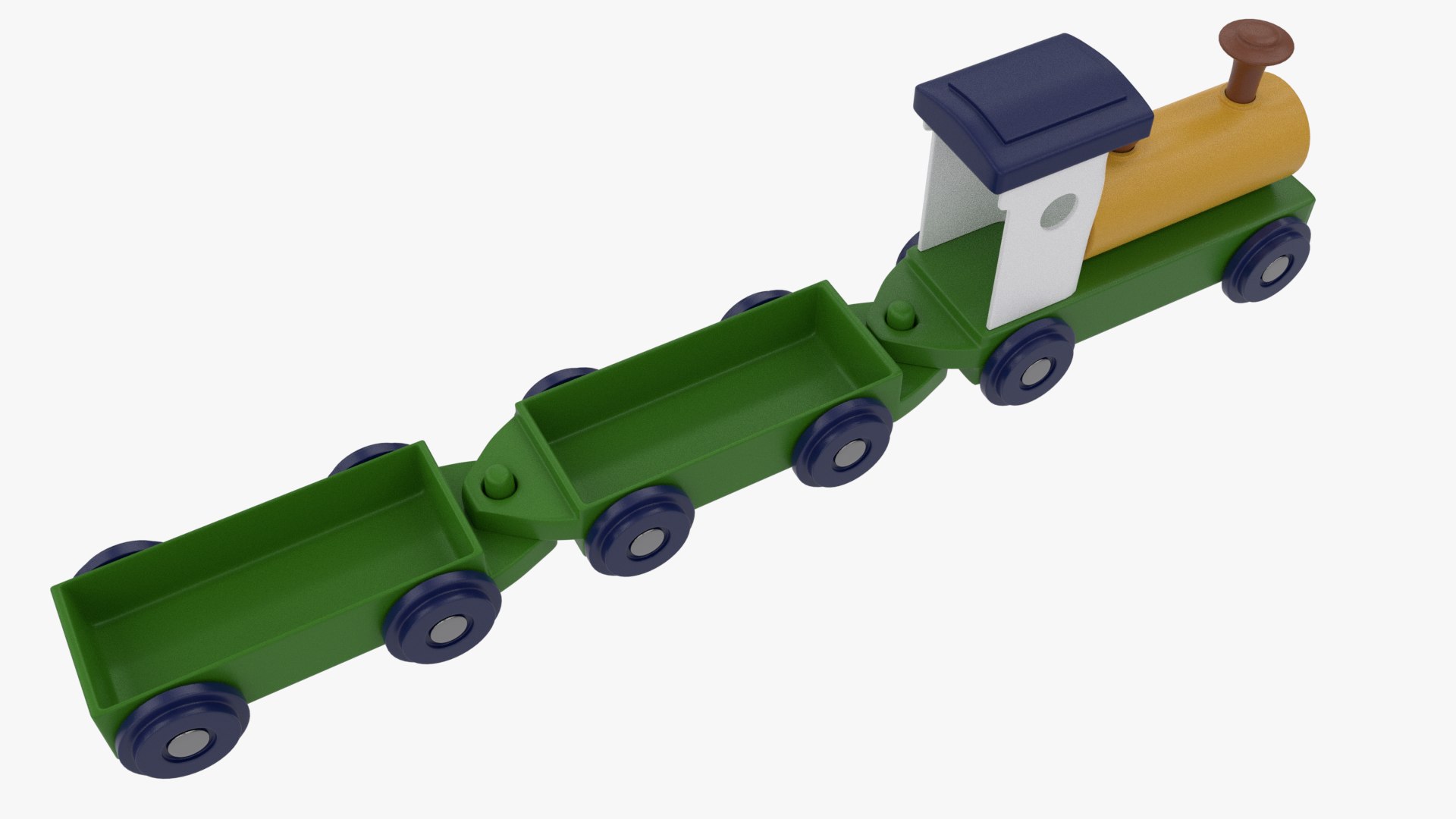 3D Kids Plastic Train Toy Model - TurboSquid 1515253