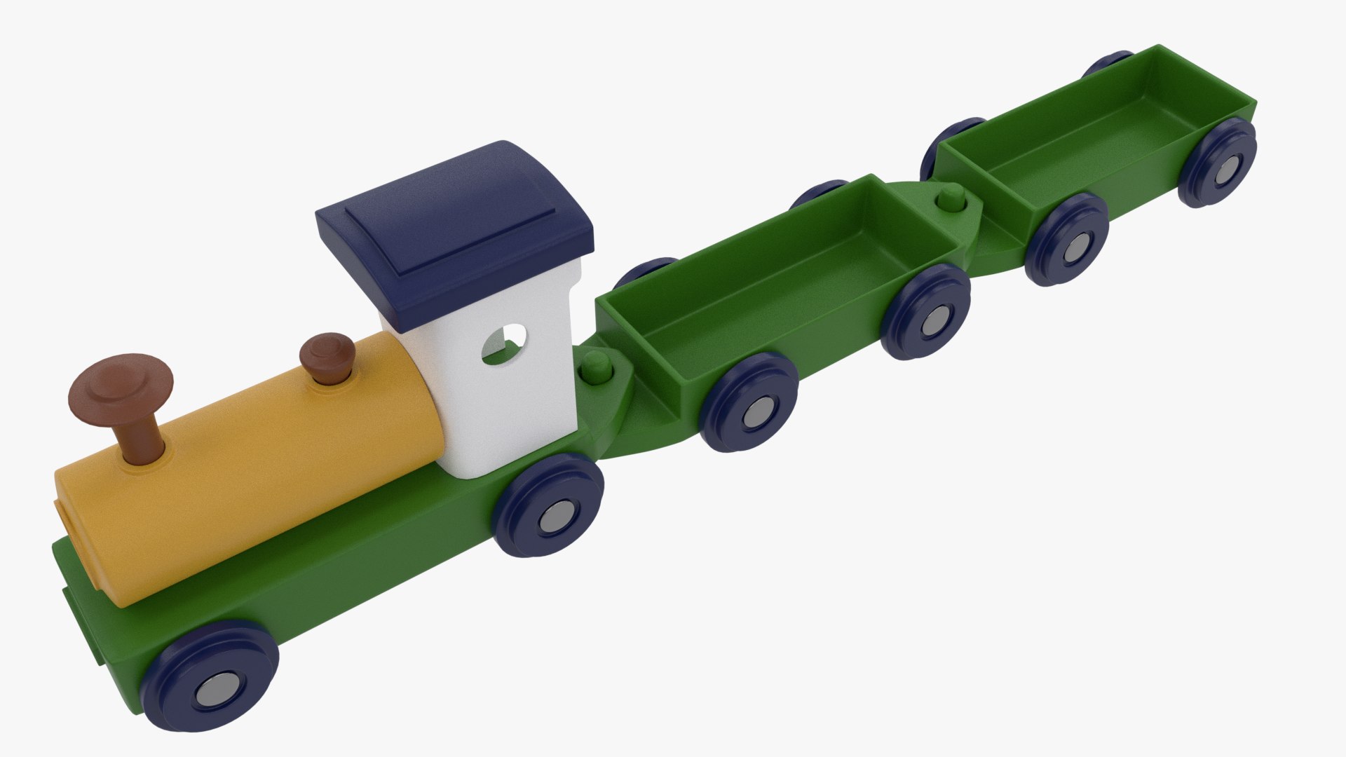 3D Kids Plastic Train Toy Model - TurboSquid 1515253