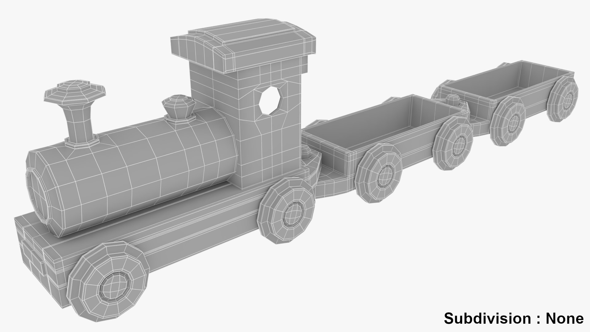 3D Kids Plastic Train Toy Model - TurboSquid 1515253